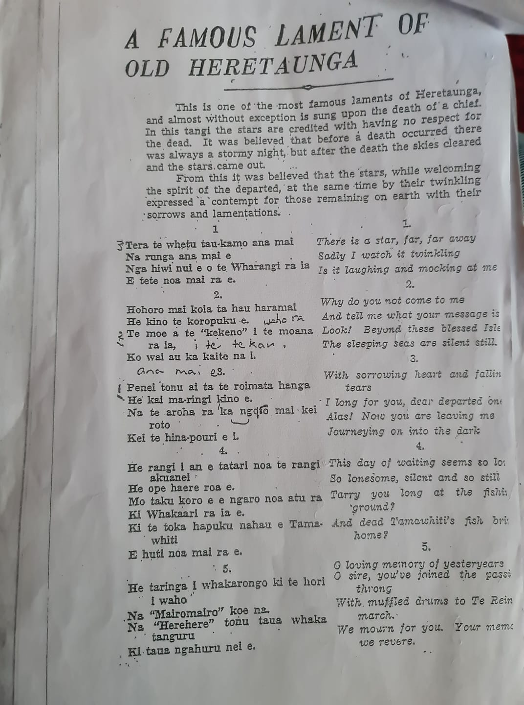 Mōteatea – TOI BY TESSA